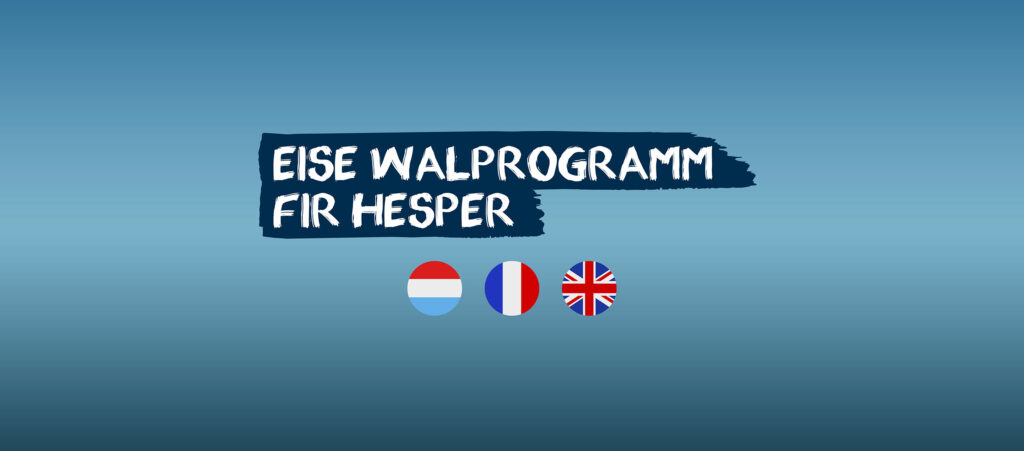 Eise Walprogramm fir d'Gemengewalen 2023 - Hesper