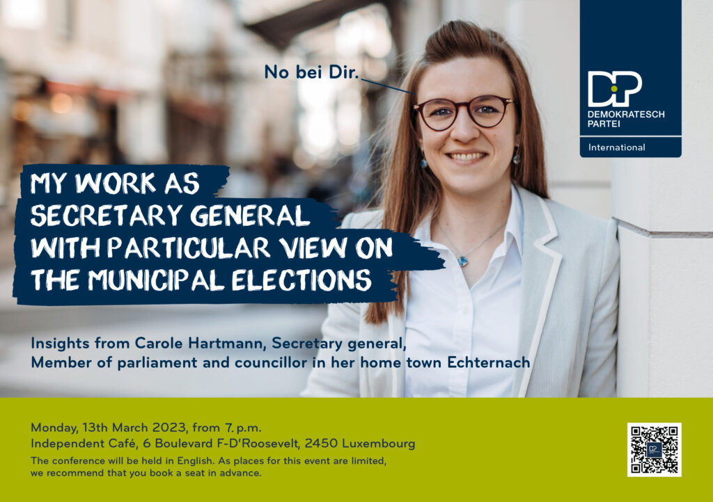 Conference with Carole Hartmann : My work as Secretary general with ...